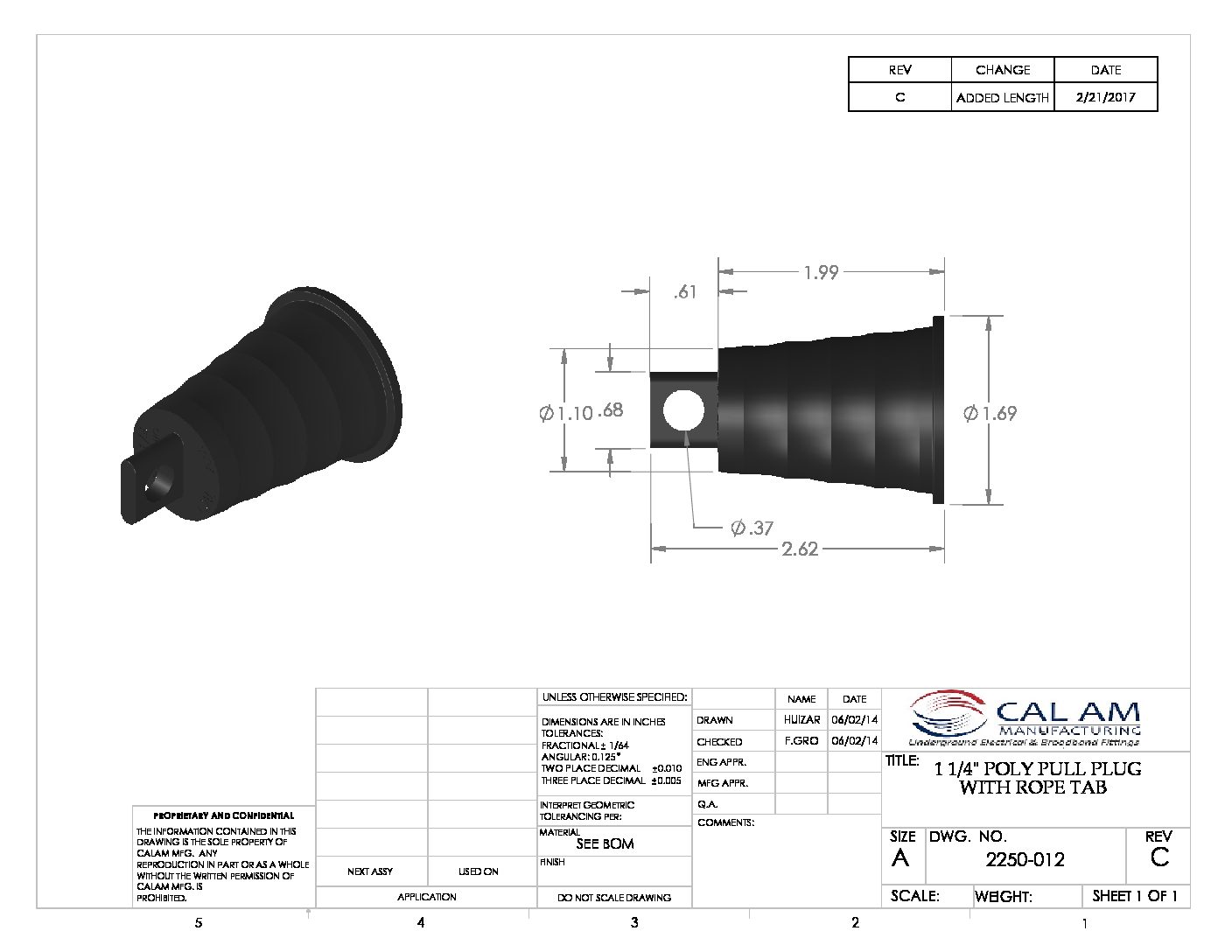 2250-012 POLY PULL PLUGS 1 1-4 REV C – Cal Am Manufacturing