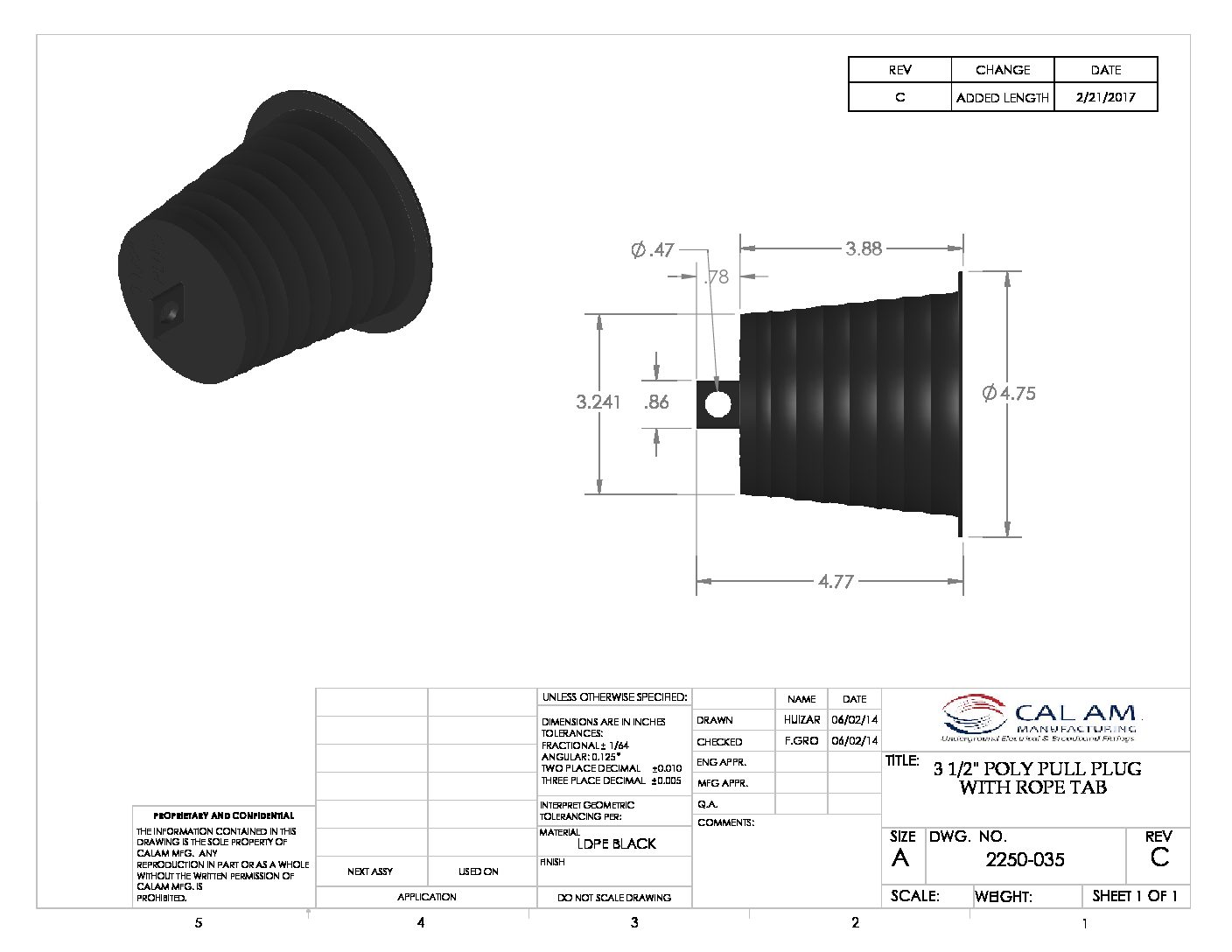 2250-035 POLY PULL PLUG 3 1-2 REV C – Cal Am Manufacturing