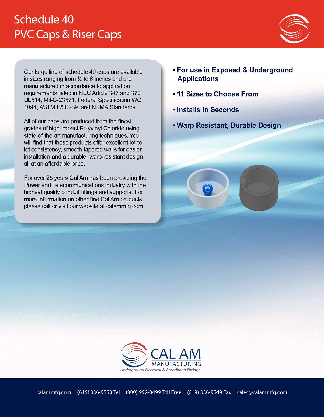 PVC-CAPS&Risers-caps – Cal Am Manufacturing